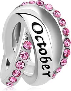 Amazon.com: October Birthstone Charms for Pandora Bracelets Womens ...