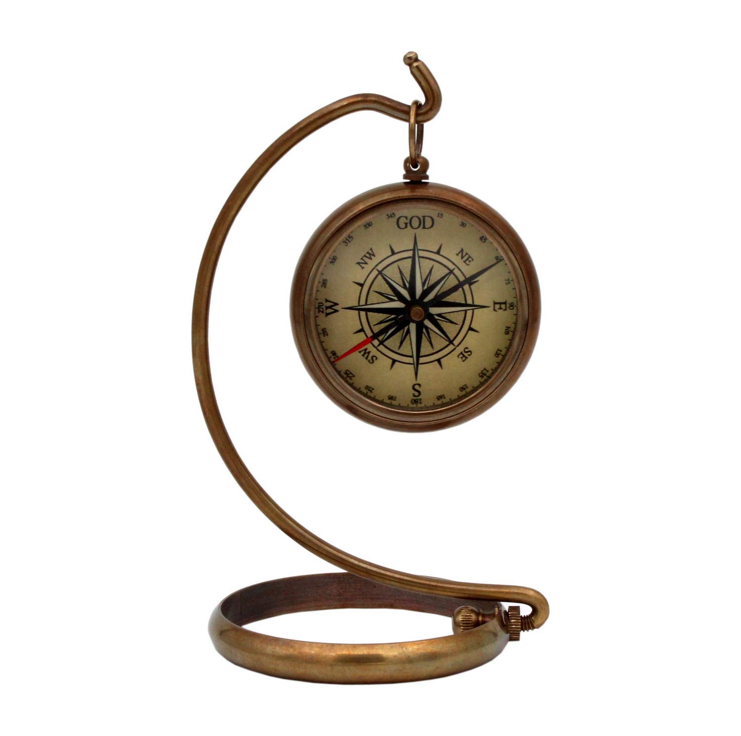 Buy 5MoonSun5's My ultimate Guide is God Compass with Display brass ...