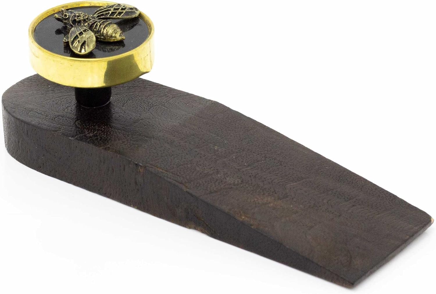 Carousel Home Bumble Bee Wooden Doorstop Wedge | Mango Wood Decorative ...