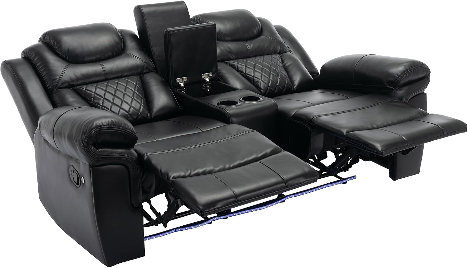 Amazon.com: Oversized 2 Seaters Wall Hugger Chair Manual Motion ...