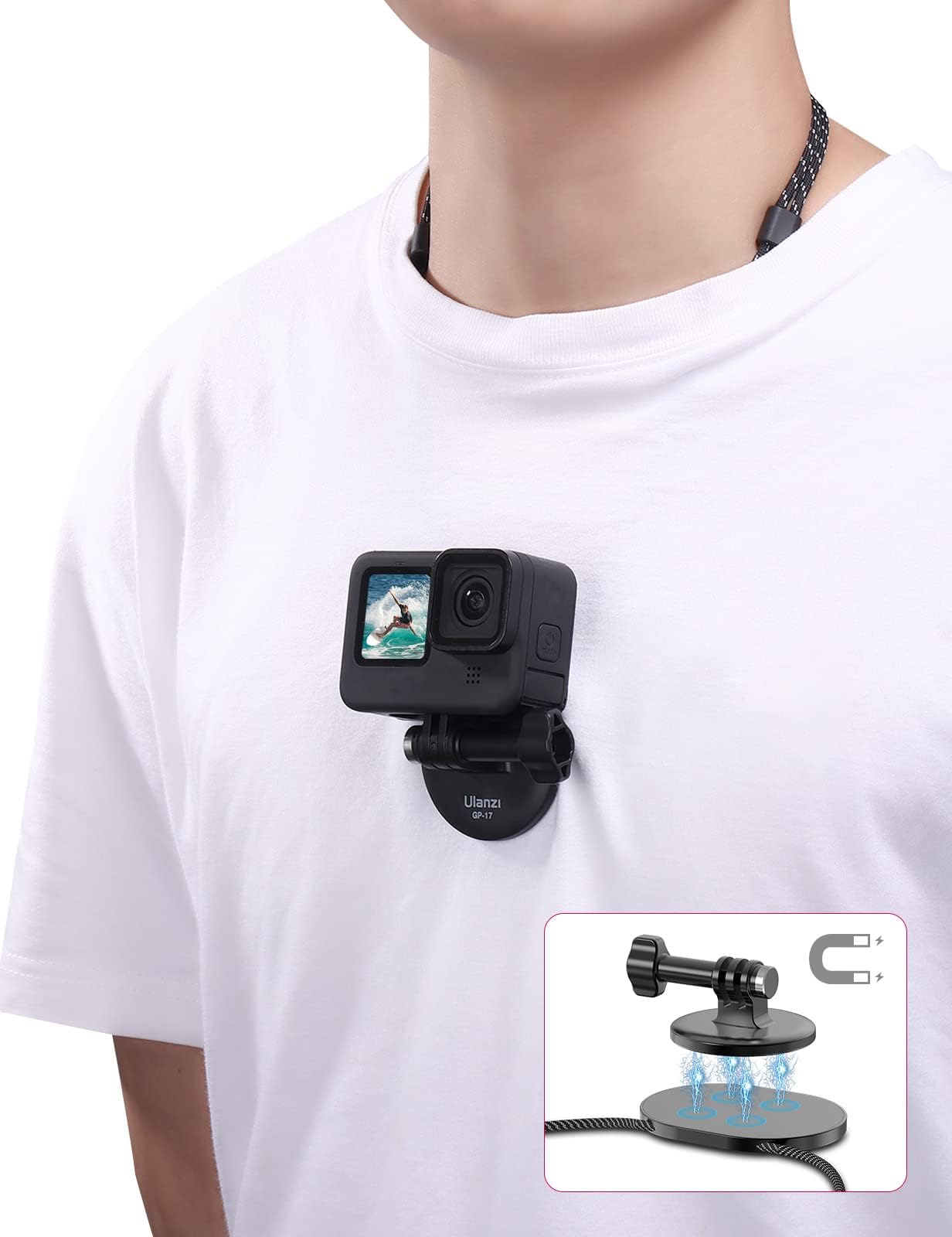 Amazon.com : Magnetic Backpack Clip Mount for Gopro - ULANZI Go Quick ...