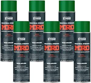 SEYMOUR 620-1437 Industrial MRO High Solids Spray Paint, Sunbelt Green ...