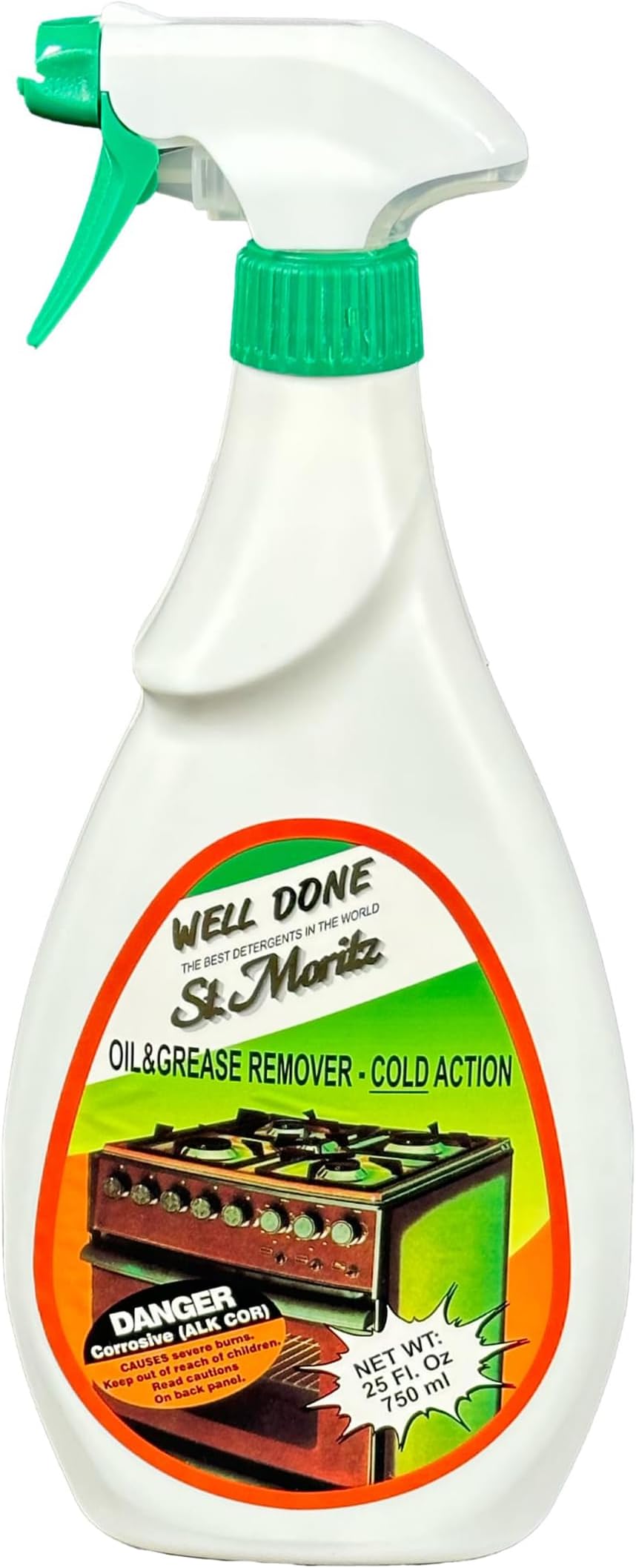 Amazon.com: Well Done St. Moritz Cold Action Grease and Oil Remover ...