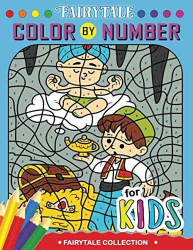 Fairy Tale Color by Number for Kids: Coloring Books For Girls and Boys ...