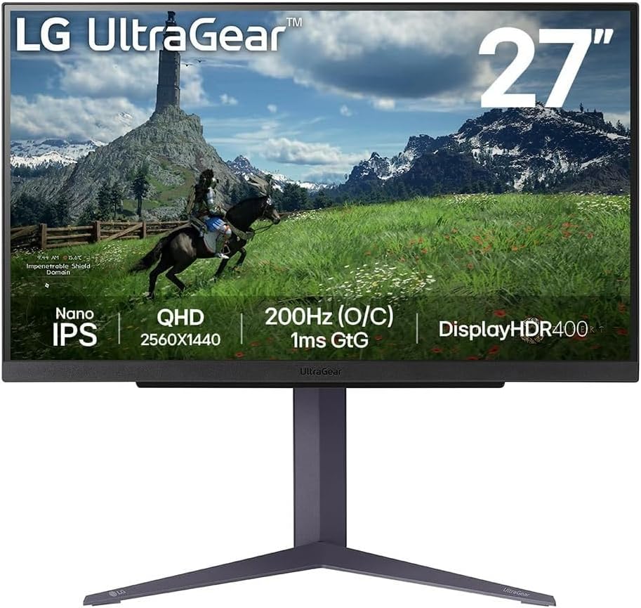 LG UltraGear 27GL83A-B, Moniteur Gaming IPS QHD 27'' (2560x1440, 1ms ...