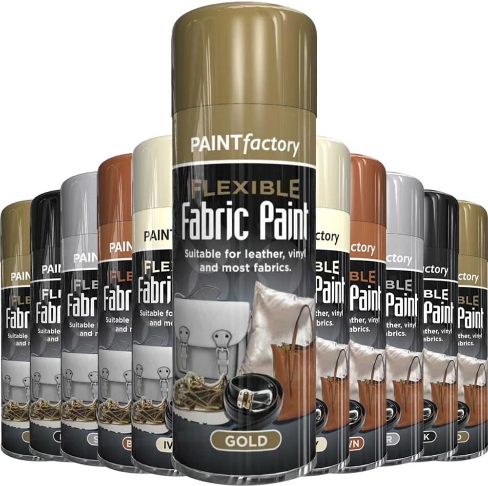 Flexible Fabric Spray Paint Gold 200ml for Leather Vinyl and Fabric ...