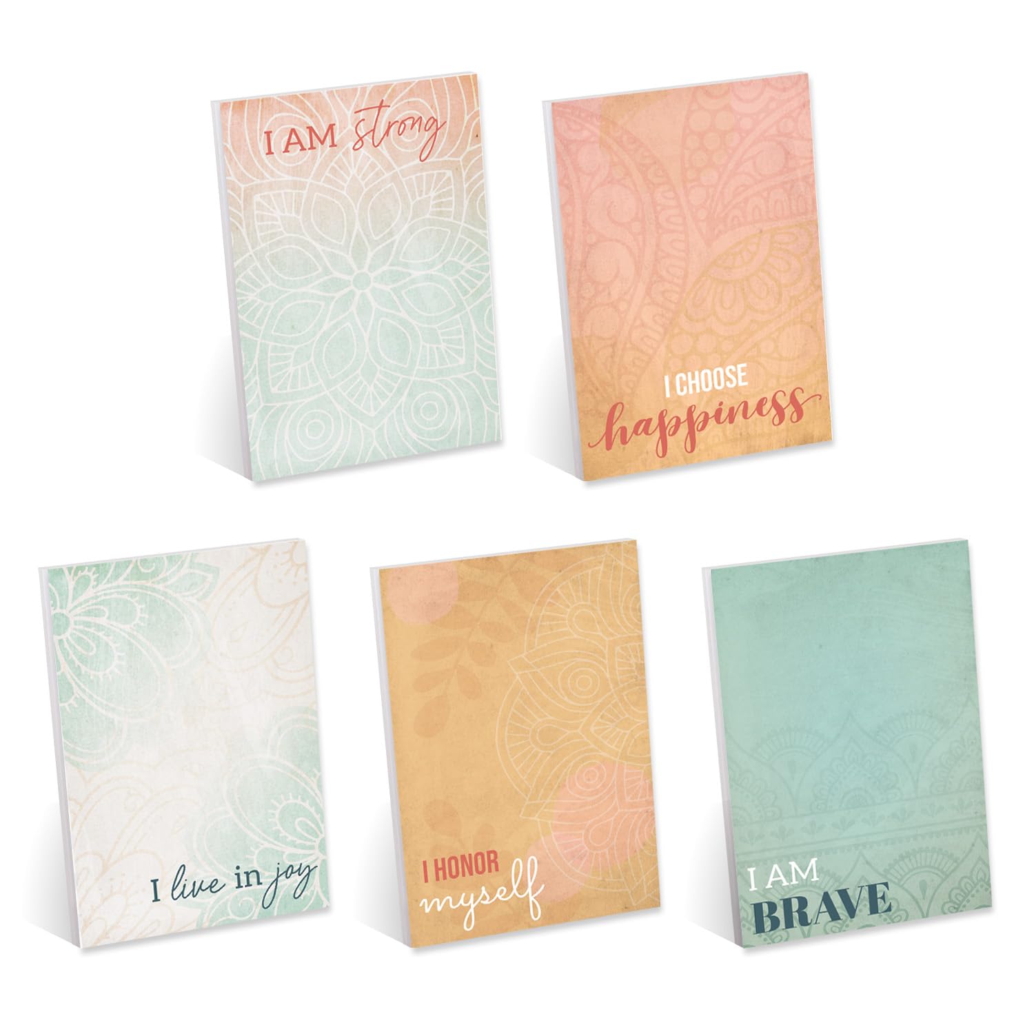 Amazon.com : Motivational Affirmation Sticky Note Pad Assortment/Set of ...