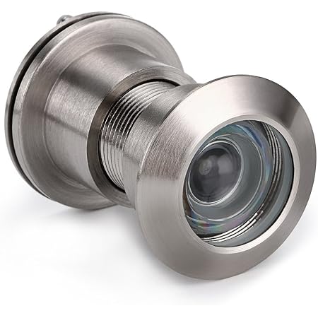 Door Viewer Peepholes or Peek Holes | Satin Chrome | 200 Degree Fire ...