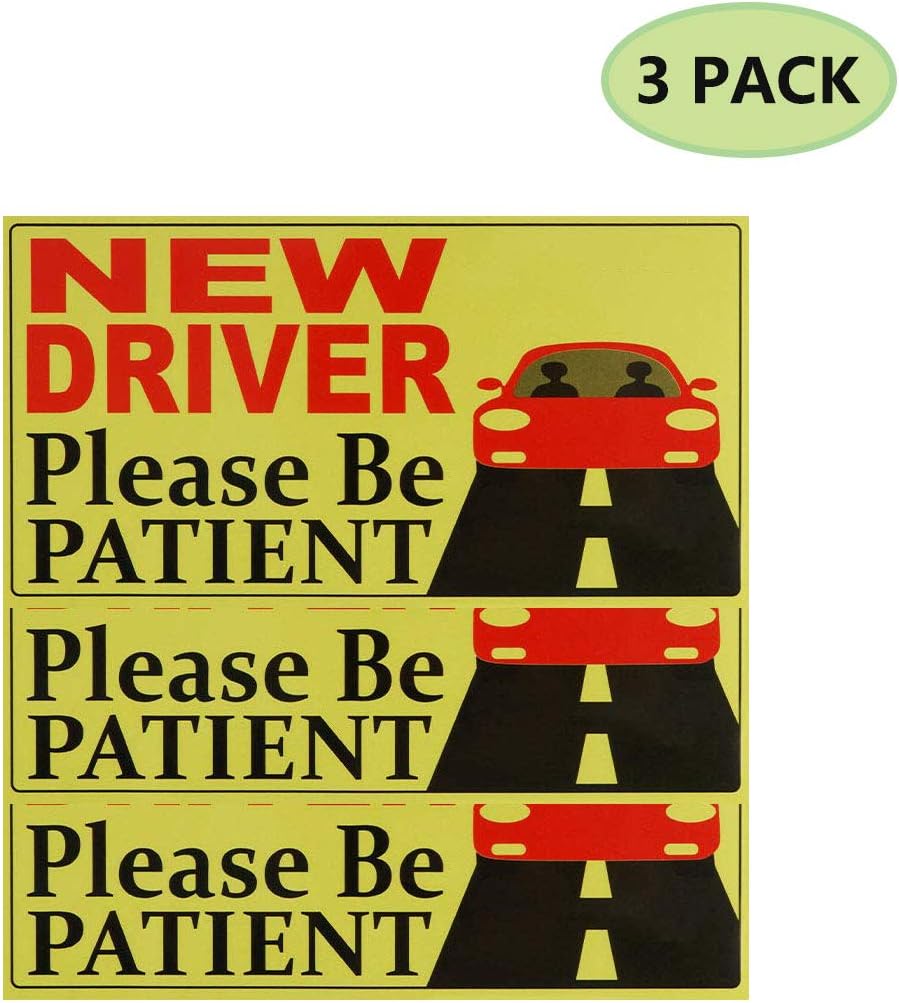 Amazon.com: AMOUTOR Student Driver Stickers Magnet Car Safety Sign ...
