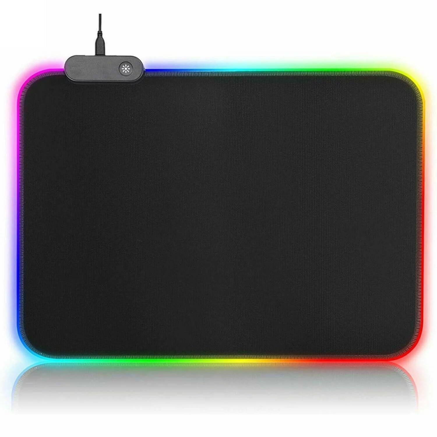 ELECTRO WOLF RGB Gaming Mouse Pad with 11 RGB Light up Modes LED Gaming ...