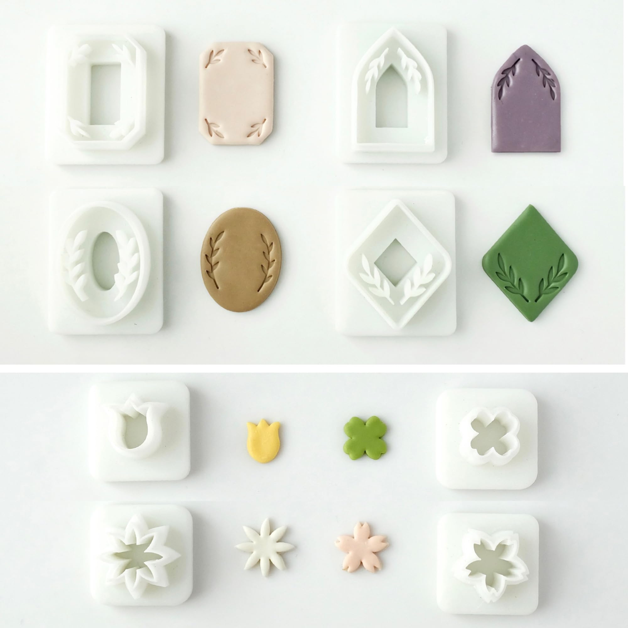 Amazon.com: Polymer Clay Cutters, 4 Shapes Frame Clay Cutters - 4 ...