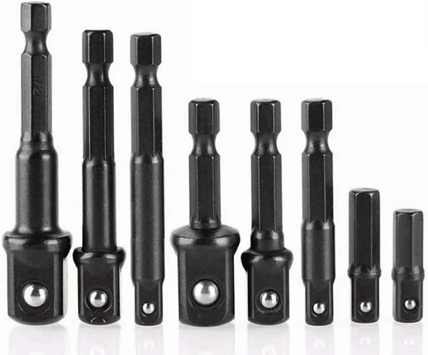 Amazon.com: YUENTOEN Impact Grade Socket Adapter Set, Socket to Drill 1 ...