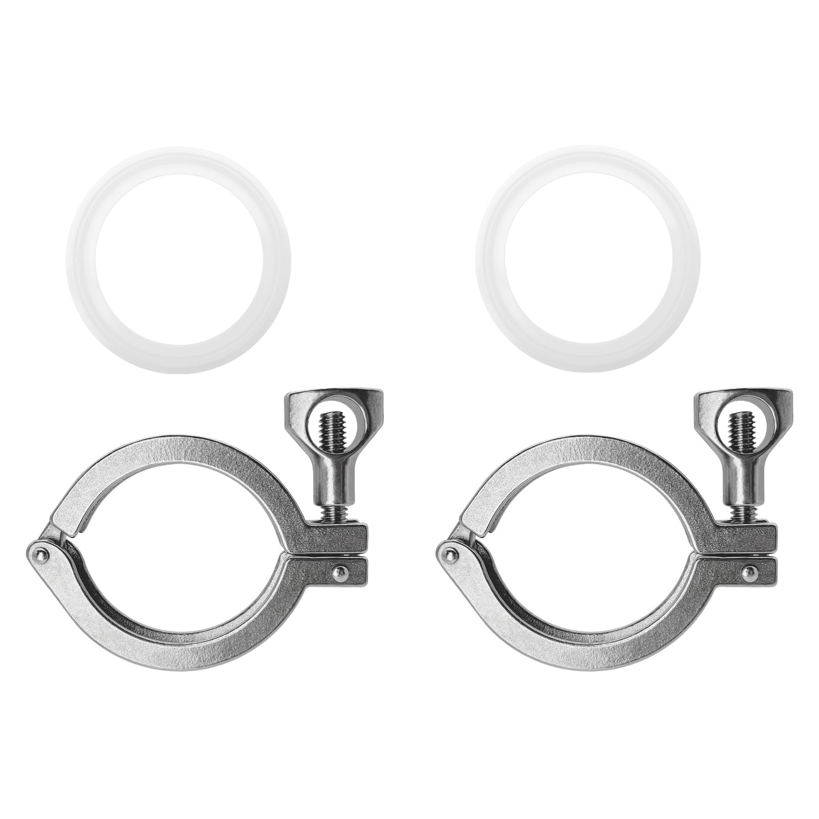 Amazon.com: RIXIGOOD 2 Inch Tri Clamp with Silicone Gasket 304 ...