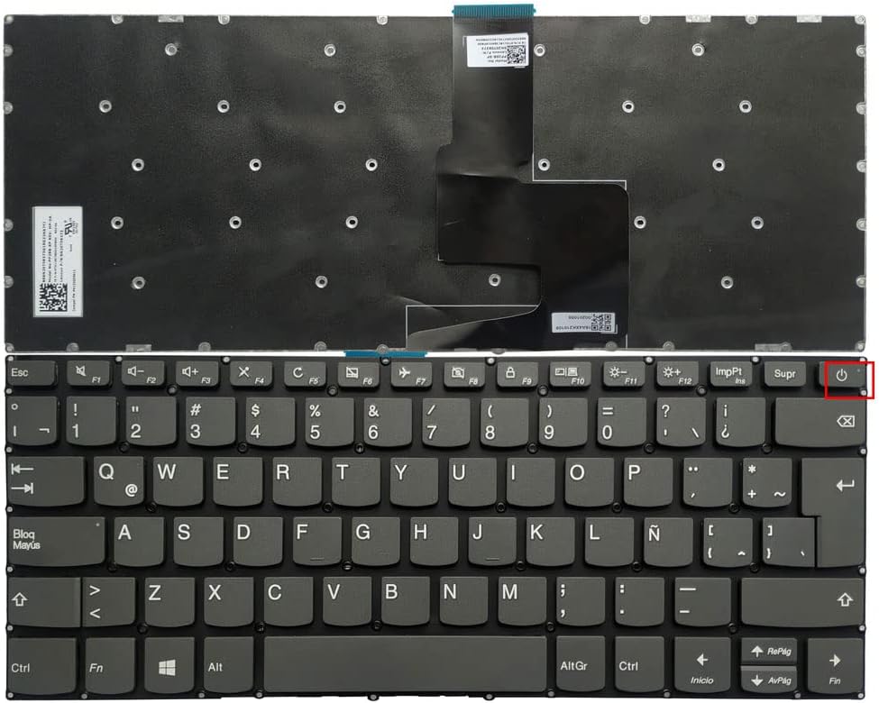 Amazon.com: Laptop Keyboard Compatible for Lenovo IdeaPad V14-ADA V14 ...