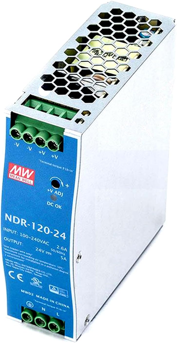 Amazon.com: DineDeck NDR-120-12: 12V 10A 120W DIN Rail Power Supply - German Engineered for ...