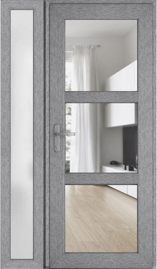 VDOMDOORS Front Exterior Prehung Metal-Plastic Door See-Through/Manux ...