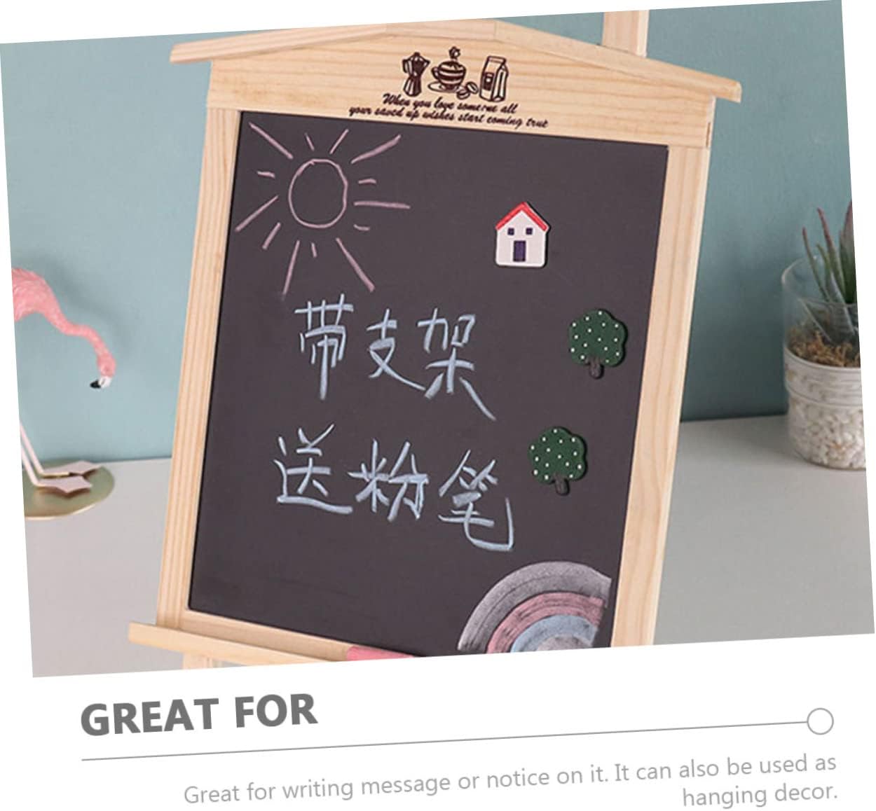 NUOBESTY 3 Sets Little House Chalkboard Magnetic Chalkboard Mini Chalk ...
