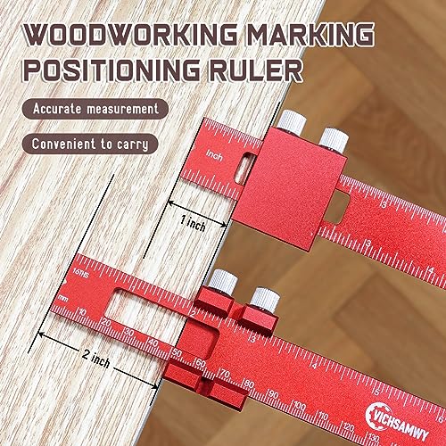 Snapklik.com : Woodworking Ruler, Precision Pocket Rulers, Scribing ...
