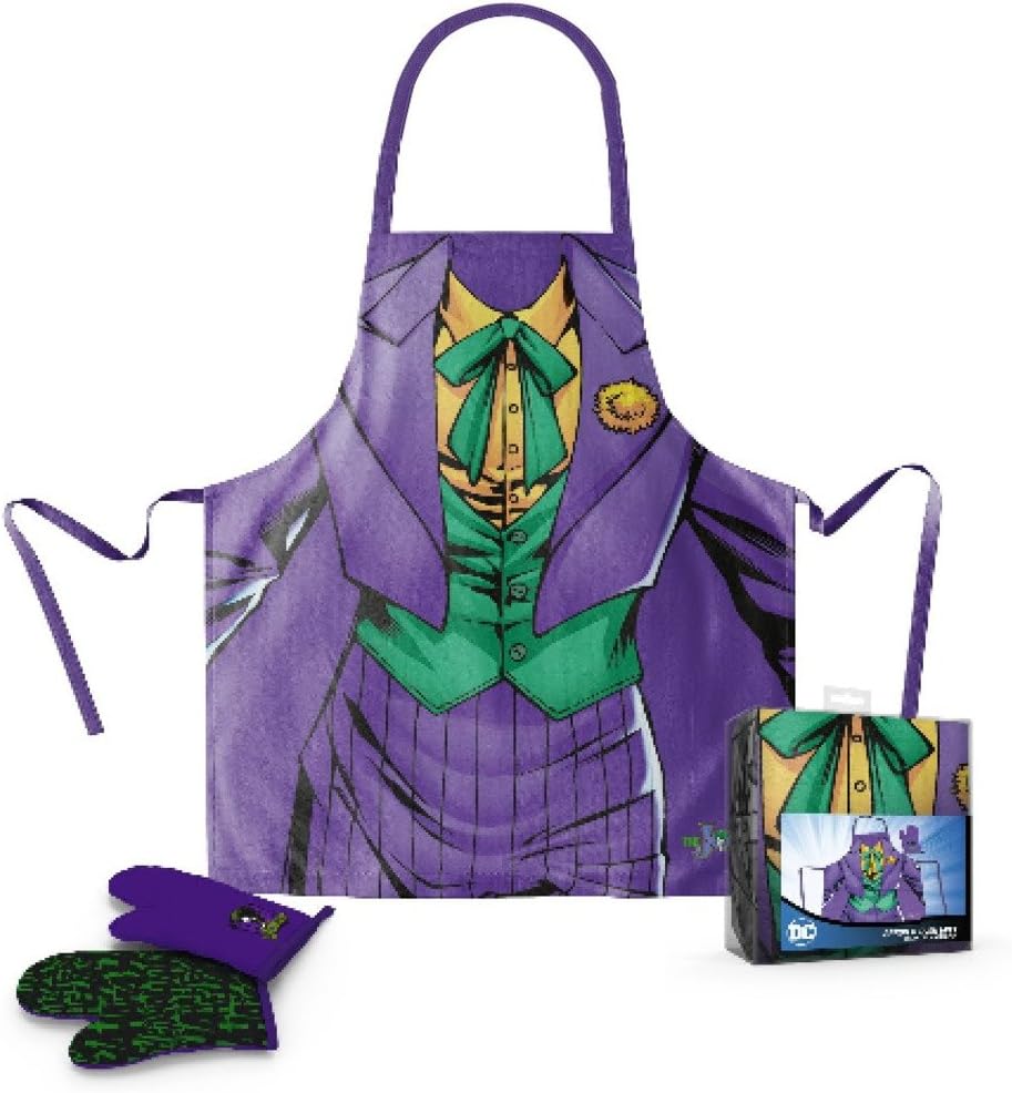 Amazon.com: THE JOKER DC COMICS APRON AND OVEN MITT SET Standard: Home ...