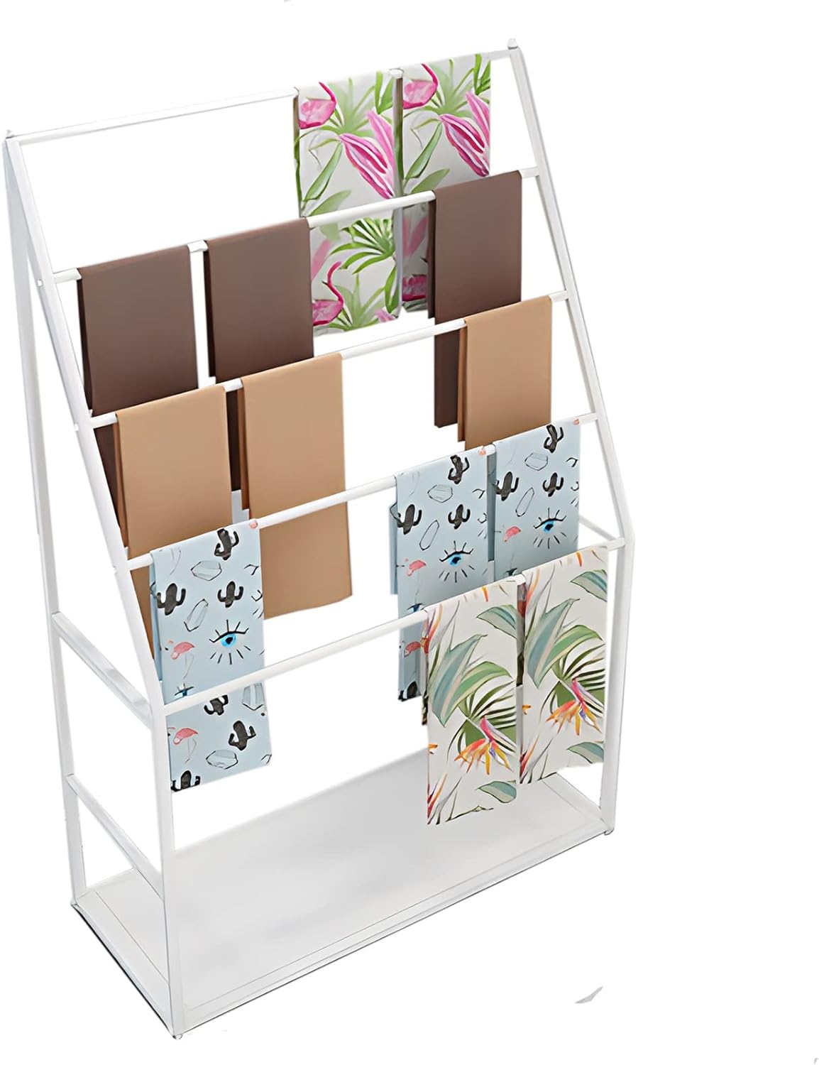 Amazon.com: EESHHA Scarf Display Rack Coat Rack Freestanding Large 5 ...