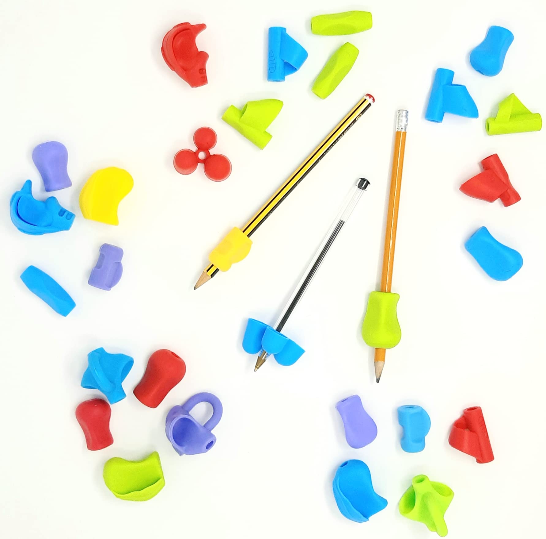 Sensory Direct Essential Writing Grips - Variety Pack of 10, Left ...