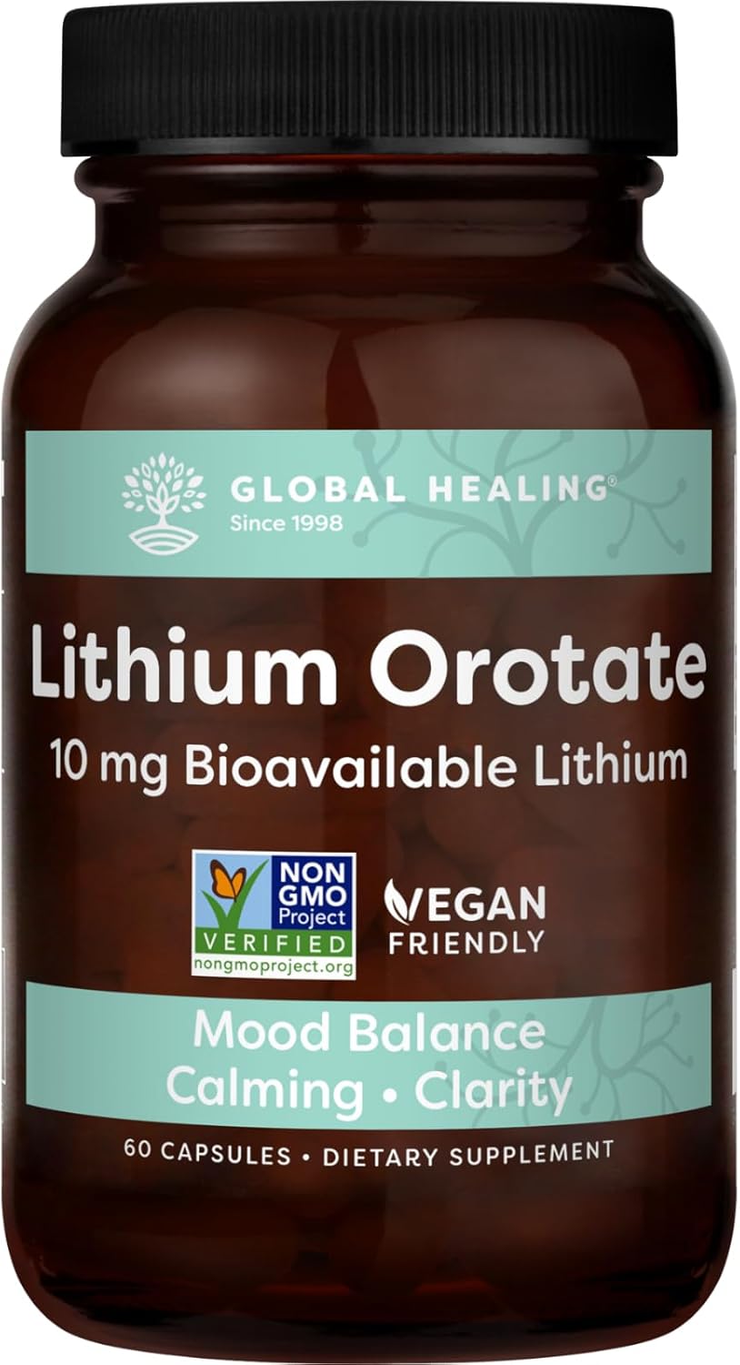 Amazon.com: SSB Global Healing Lithium Orotate Supplement (10 mg) for Brain Health - 60 Capsules ...