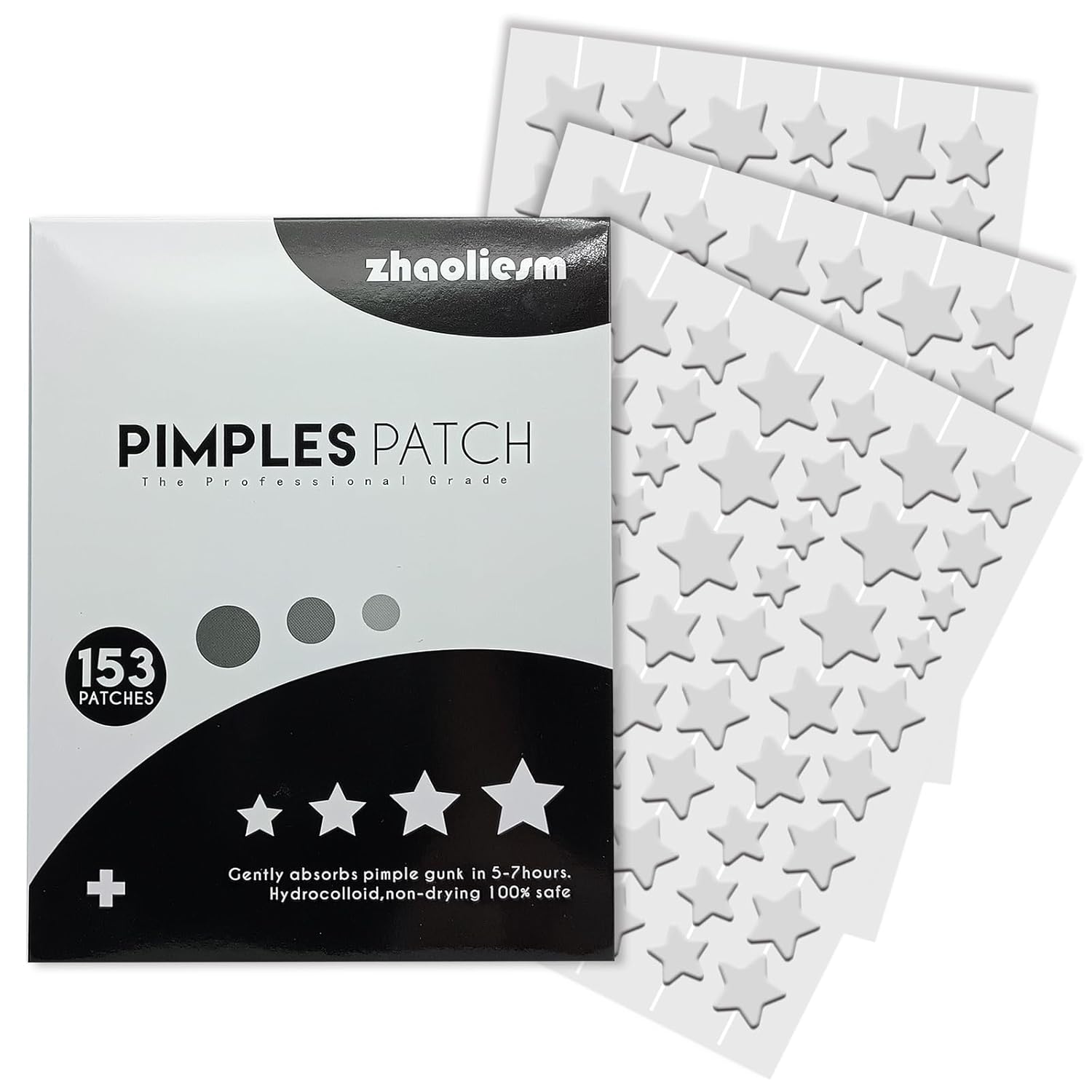 Amazon.com: Clear Star Pimple Patches for Face, 153 Count Hydrocolloid ...