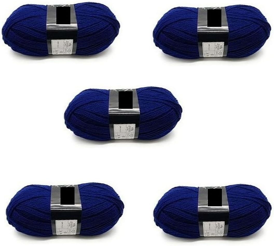 Pack of 5 x 100g Balls Yellow Double Knitting Wool - Sunshine : Amazon ...