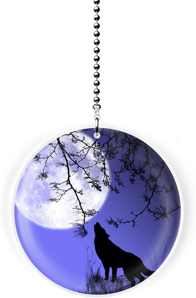 Amazon.com: Gotham Decor Wolf Moon Hill Fan/Light Pull : Tools & Home ...