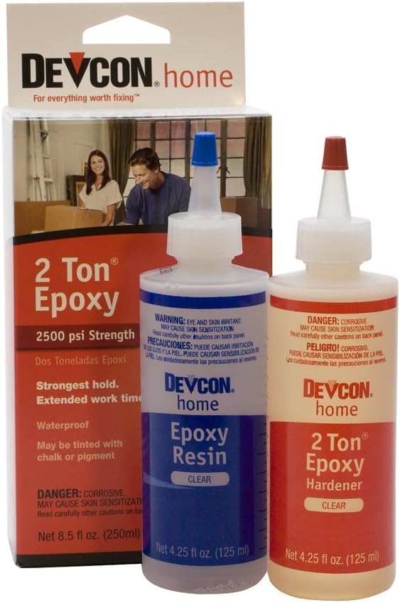 Amazon.com: Devcon 5-Minute Epoxy - 4.5 oz. Clear, Rapid Curing ...