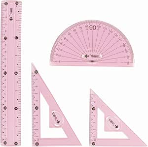 Amazon.com : HARFINGTON 4piece Ruler Set 20cm/8" Soft Straight Ruler ...
