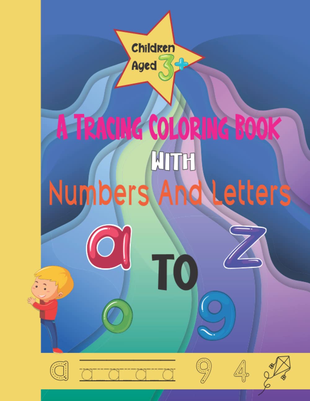 Buy A Tracing Coloring Book With Numbers And Letters Children Aged 3 ...