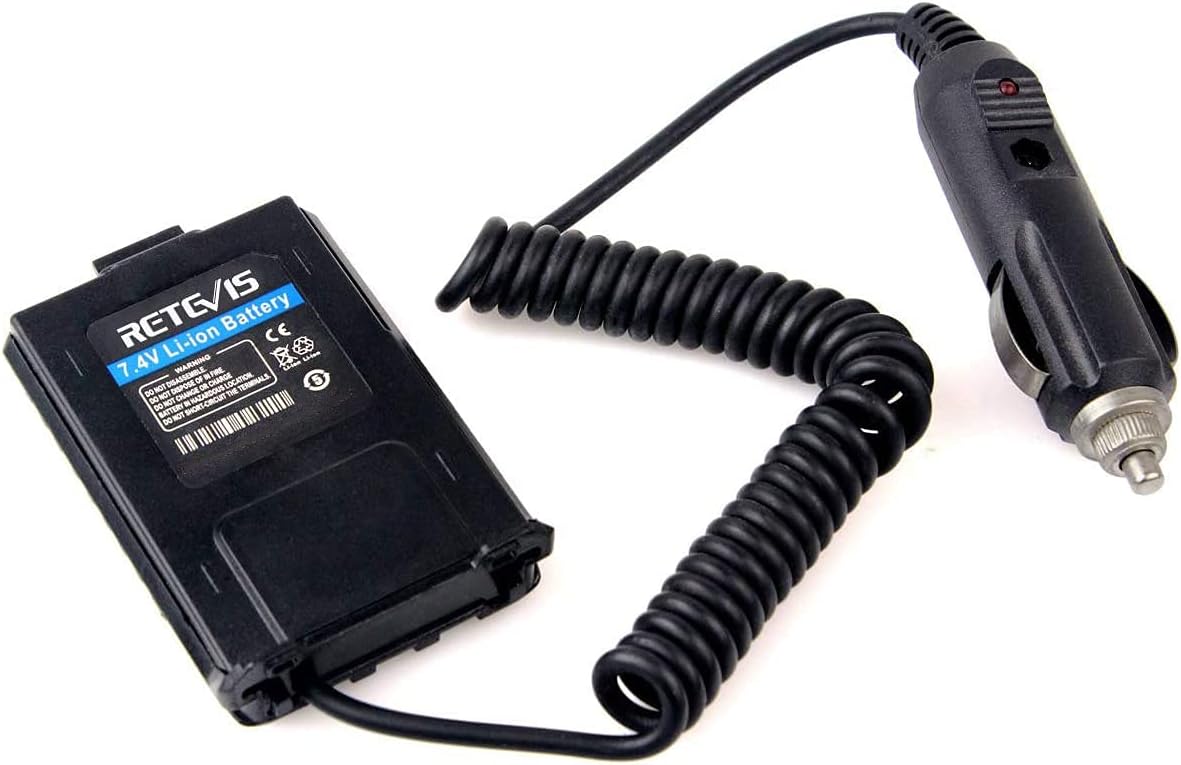 Amazon.com: Ailunce HD1 Retevis RT29 Car Charger Battery Eliminator 12V ...