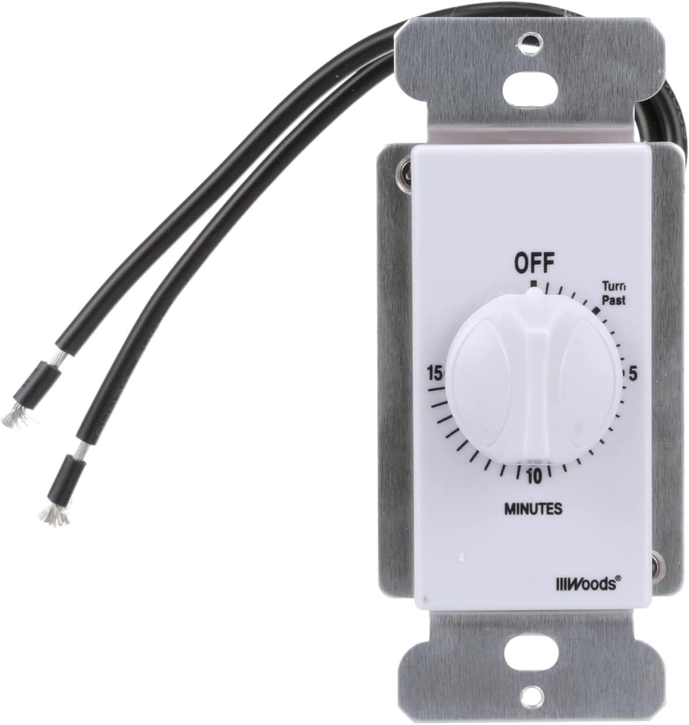 Intermatic FF5M 5-Minute Spring Loaded Wall Timer SPST No Hold ...