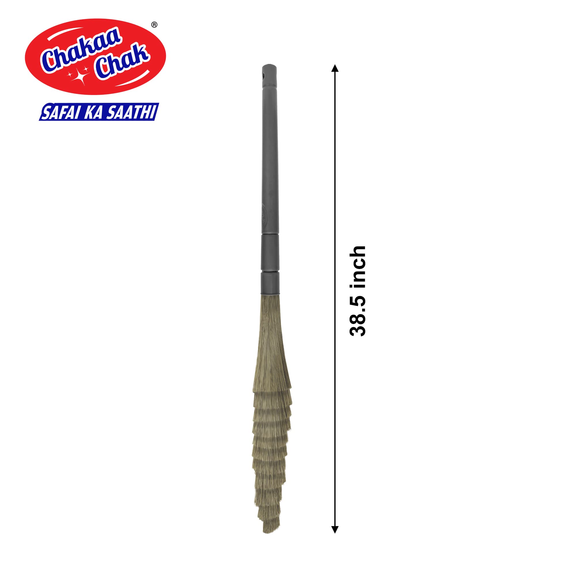 Chakaachak Non Dust Broom- Made with Flagged Fibres Leaving no dust ...