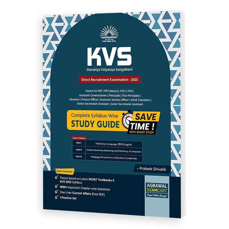 Examcart KVS PRT Complete Study Guidebook For 2023 Exams (Prateek Shivalik | English Medium ...