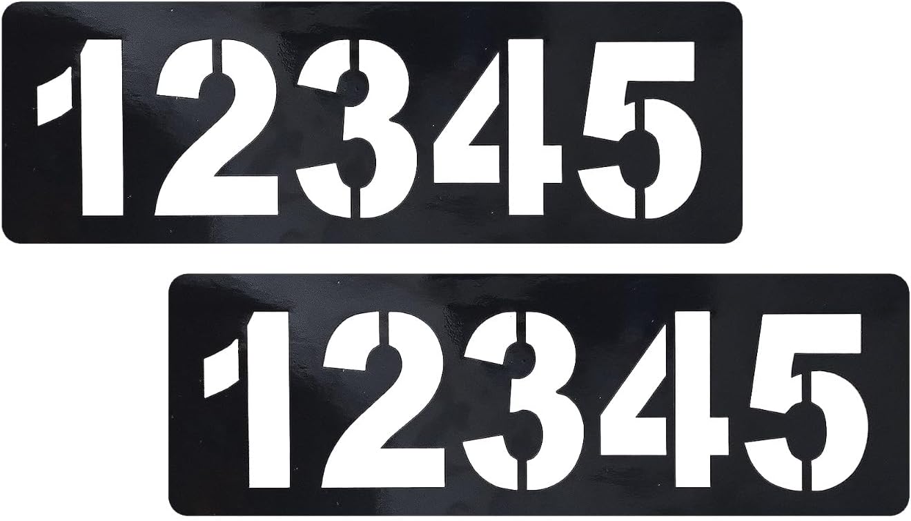Amazon.com: CURB-N-SIGN® CURBZEE® Custom Address Number Stencil -Easy ...