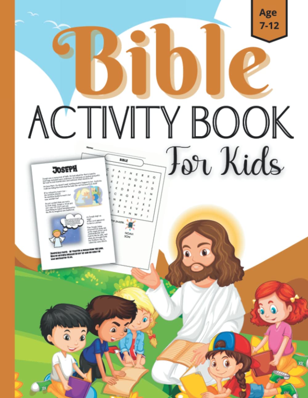 Bible Activity Book for Kids: Bible Stories, Word Search and Coloring ...