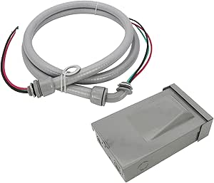 Amazon.com: Z 1/2" x 6FT Electrical A/C Whip Metallic Connector,60A ...