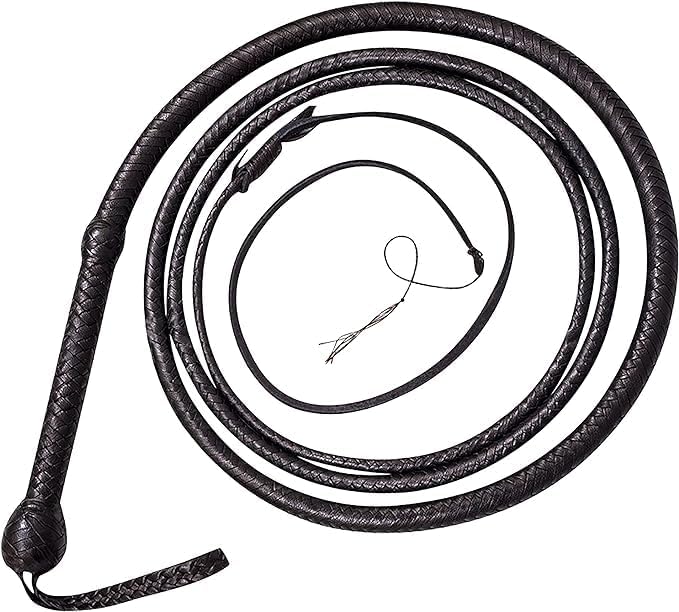 Amazon.com: 10 Feet Long 16 Plaits Real Genuine Cow-Hide Leather Whip ...