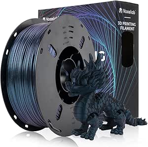 VOXELAB 3D Printer Filament, 1.75mm PETG Burnt Titanium Filament ...