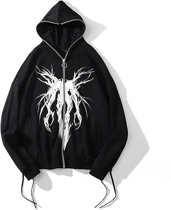 Amazon.com: zhuiming Womens Zip Up Hoodie Oversized Y2k Clothing Plus ...