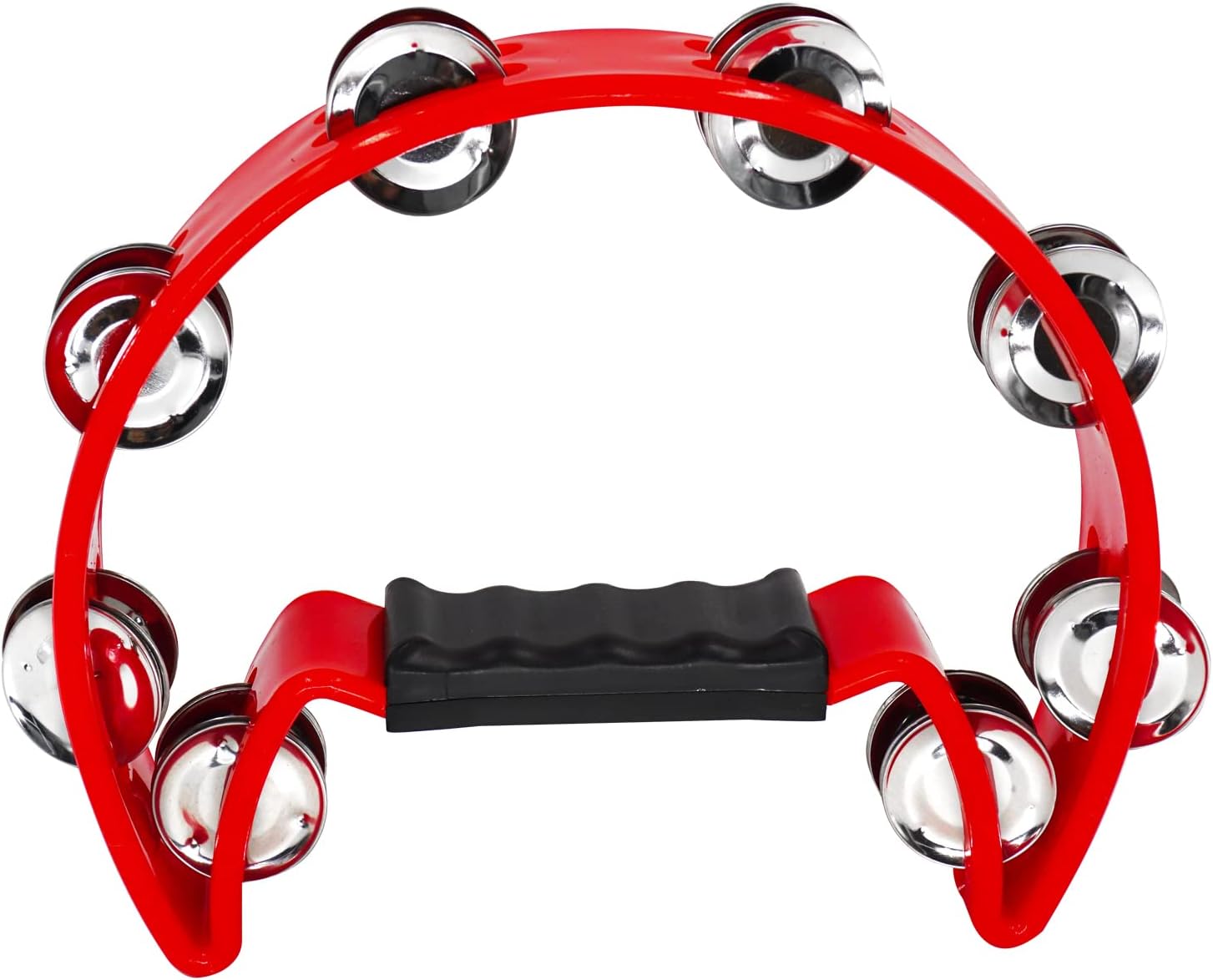 Amazon.com: Soulmate Tambourine Metal Jingles Hand Held Percussion Half ...