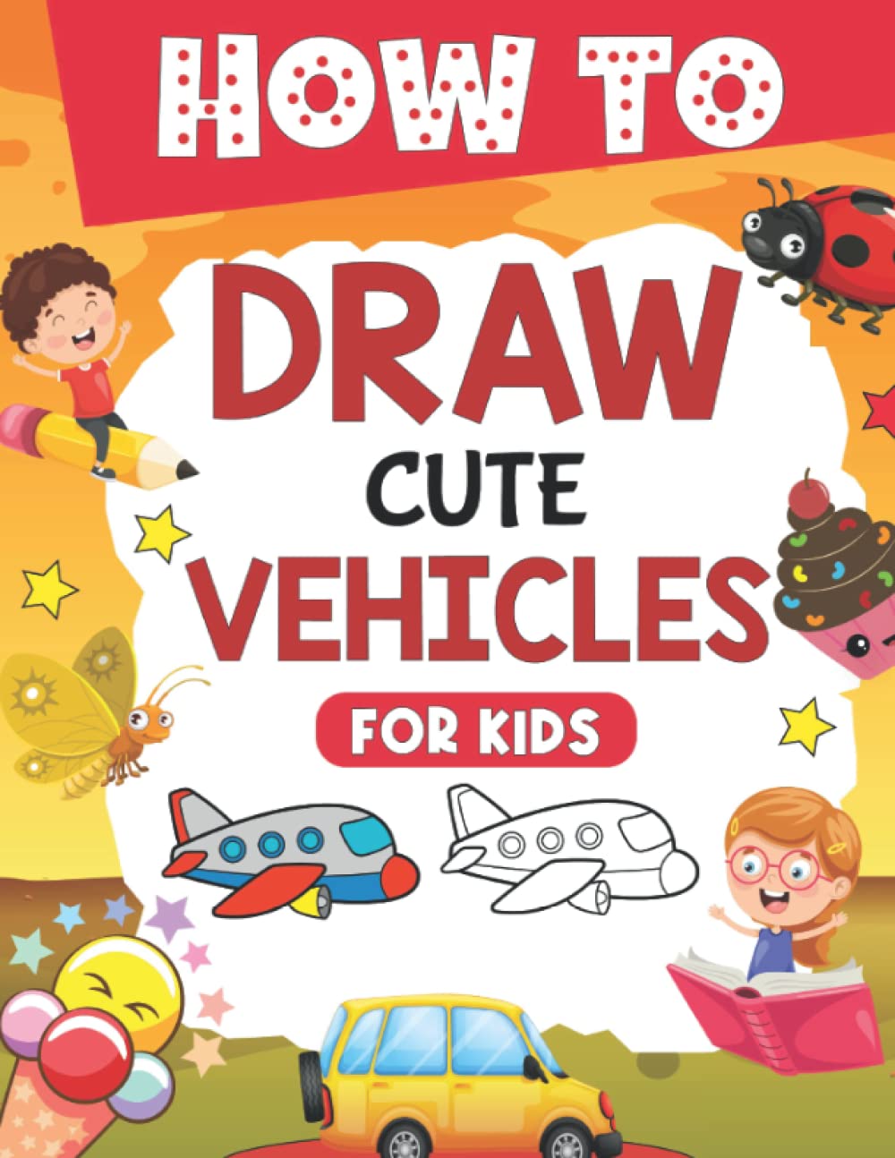 How To Draw Cute Vehicles For Kids Easy Step By | Desertcart Aruba