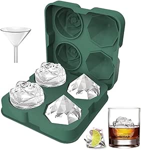 Amazon.com: Ice Cube Trays for Freezer with Lids & Funnel Fun Shaped ...