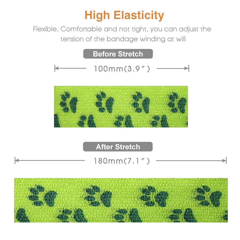 Snapklik.com : AUPCON Vet Wrap Cohesive Bandages Bulk Self Adhesive ...