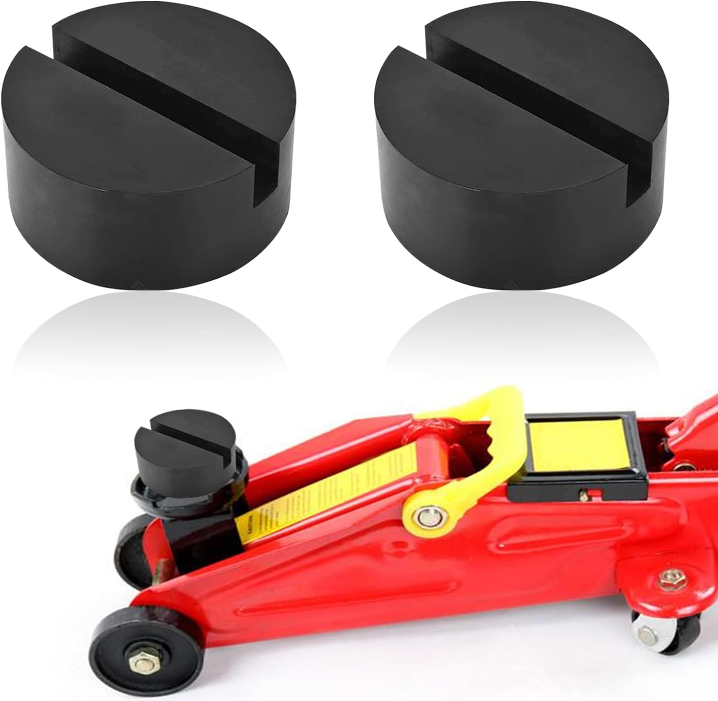 Amazon.com: 2Pcs Rubber Jack Pads (Slotted Pucks)-Universal Jack Stand ...