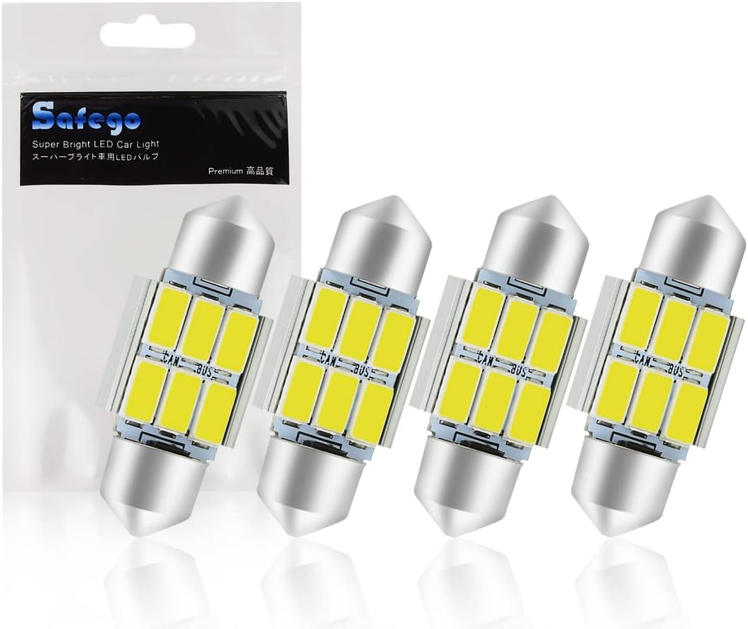 269 Pair of 12v 10w C10W Festoon Number Plate & Interior Car Bulbs Long ...