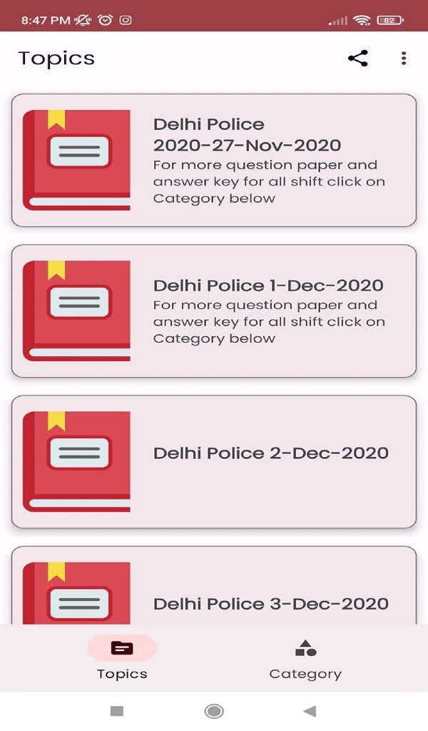 Delhi Police Previous Paper - App on Amazon Appstore