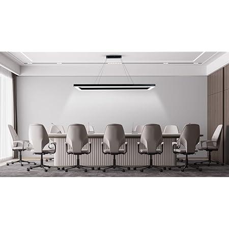 Buy Acco LED Black Rectangle Corporate Office Linear Hanging Profile ...